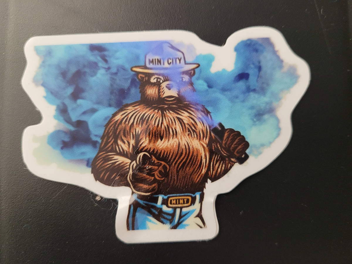 MCC Smokey Bear Sticker – Mint City Collective